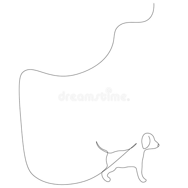 One Line Dogs Stock Illustrations – 263 One Line Dogs Stock ...