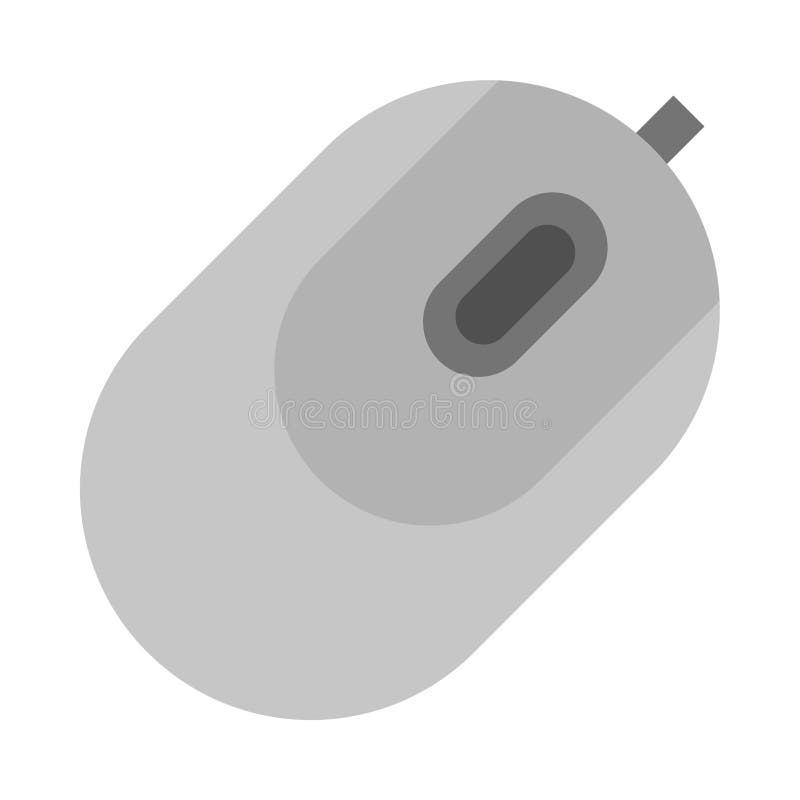 Computer Mouse - Flat Color Image. Stock Vector - Illustration of ...