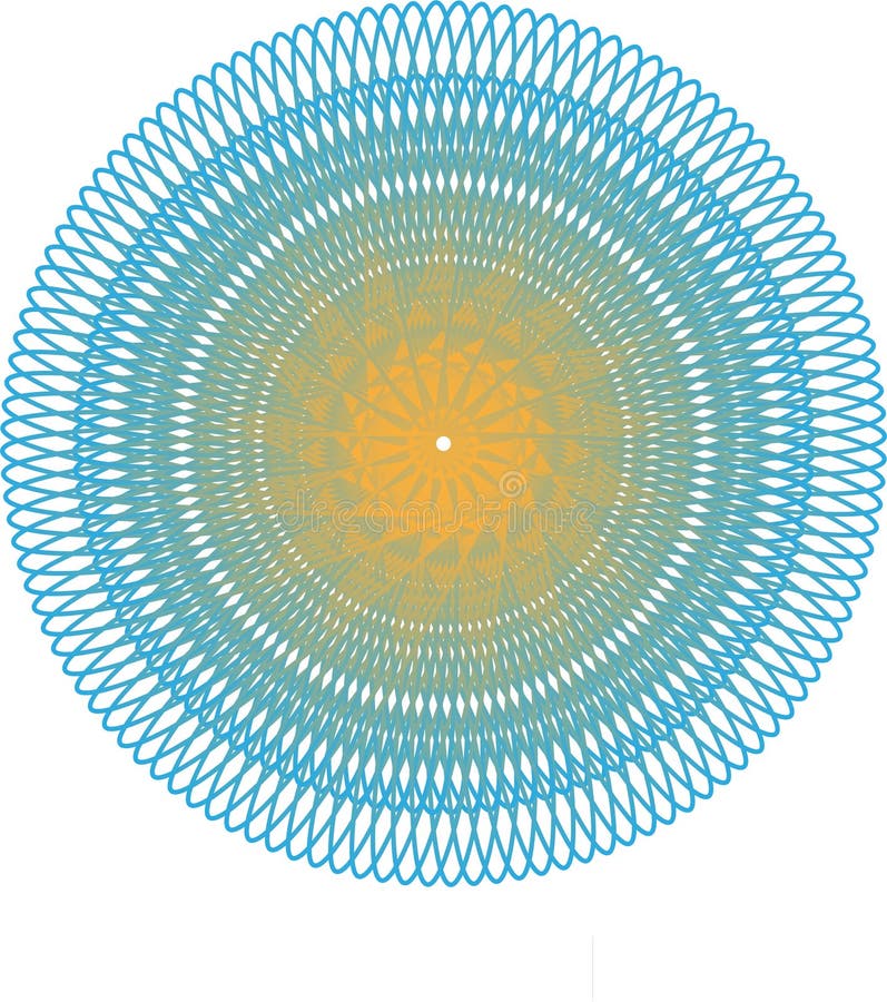 Abstract Spirograph Pattern or Background Stock Illustration ...