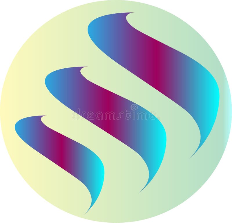 Circular Curve Logo Icon in Different Colors Vector Stock Vector ...