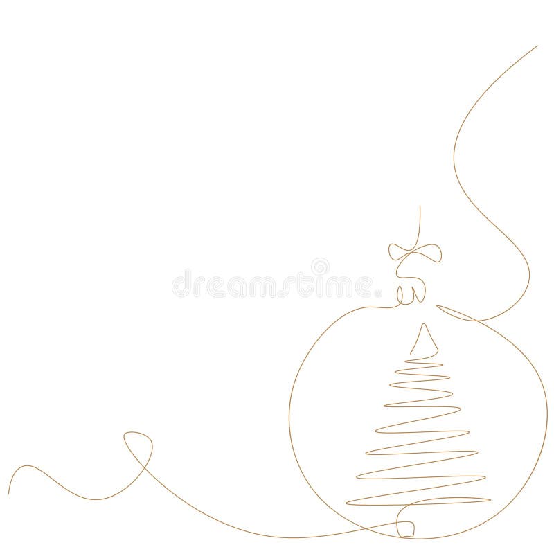 Christmas Tree One Line Drawing Stock Illustrations – 1,718 Christmas ...