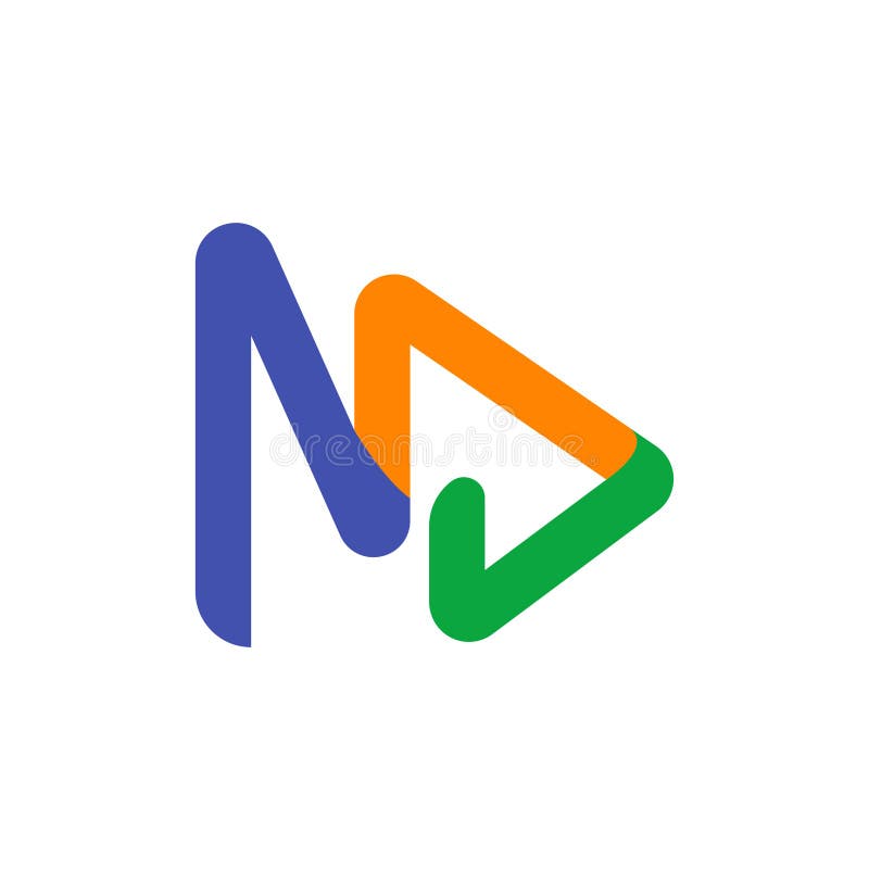 Triangle Play Stylish Logo Icon Stock Vector - Illustration of design ...