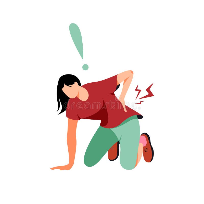 Back Injury Lower Pain Runner Stock Illustrations – 3 Back Injury Lower ...