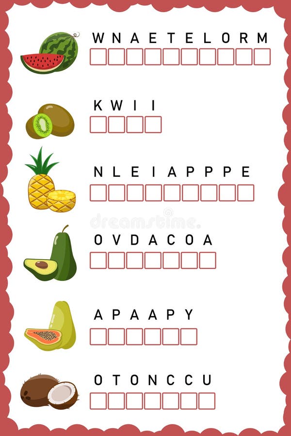 Put the Letters in the Correct Order. Fun Logic Puzzle Activity Sheet ...