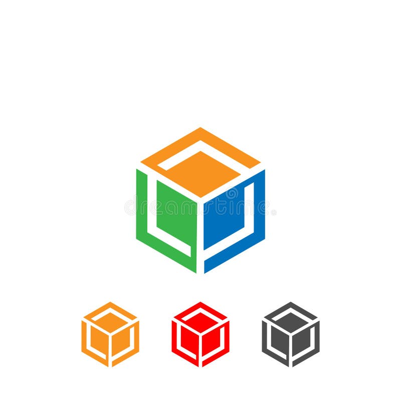 Cube Logo Design Icon Vector Outbox. Abstract Simple Vector Cube Logo ...