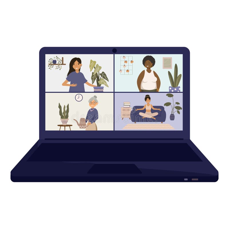 Video Conference Call. Web Communication Icon Stock Vector ...