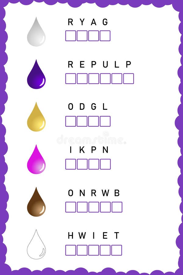Put the Letters in the Correct Order. Worksheet for Education ...