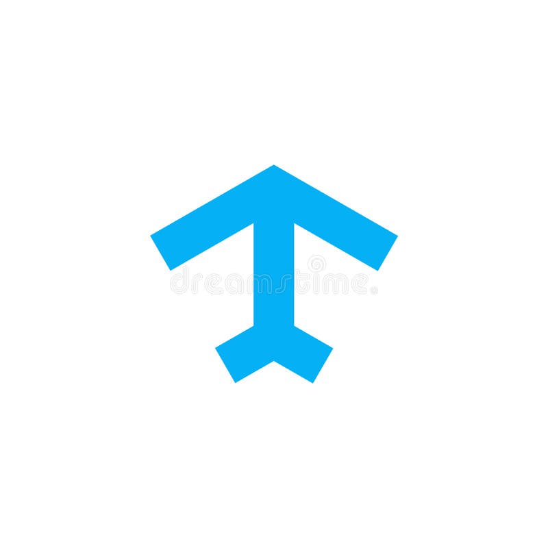 Flying Airplane Icon Vector Illustration. Abstract Arrow Sign, Icon ...