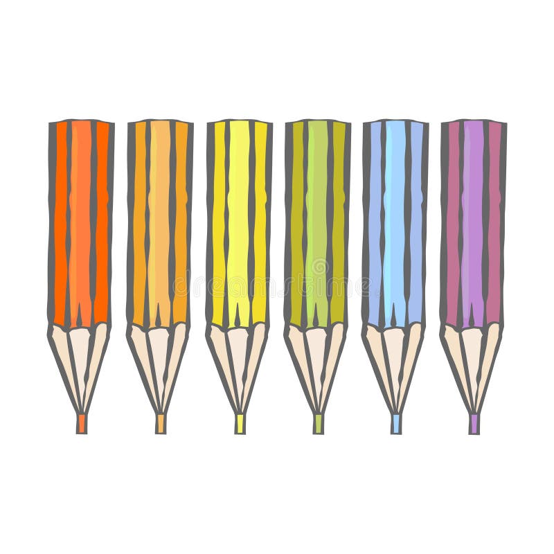 Coloring Pencils - Vector Illustration Stock Vector - Illustration of ...
