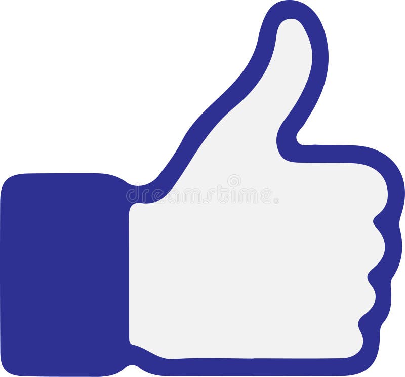 Facebook Thumb Up Like Button Editorial Stock Photo - Illustration of ...