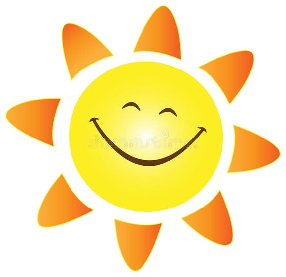 Happy sun design on white stock vector. Illustration of happiness ...