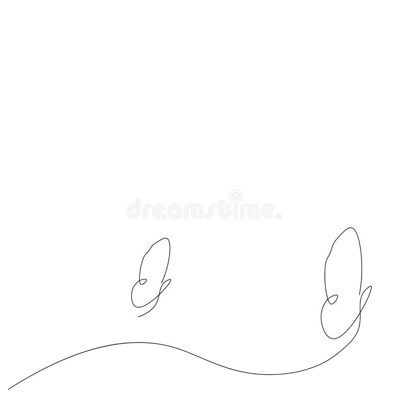 Butterfly Fly Animal One Line Draw Stock Illustration - Illustration of ...