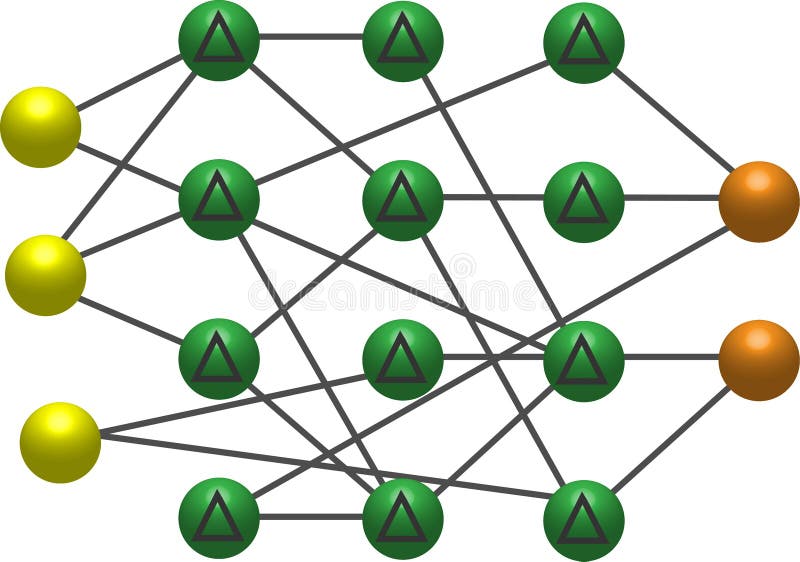 Liquid State Machine Neural Network Model Illustration Diagram Stock ...