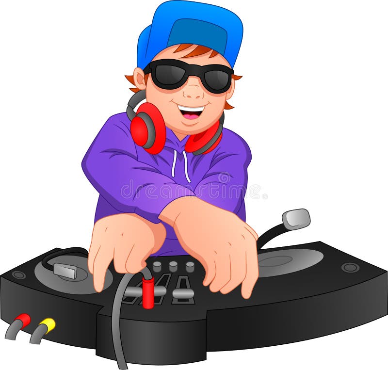 Disc Jockey Icon In Trendy Design Style. Disc Jockey Icon Isolated On ...
