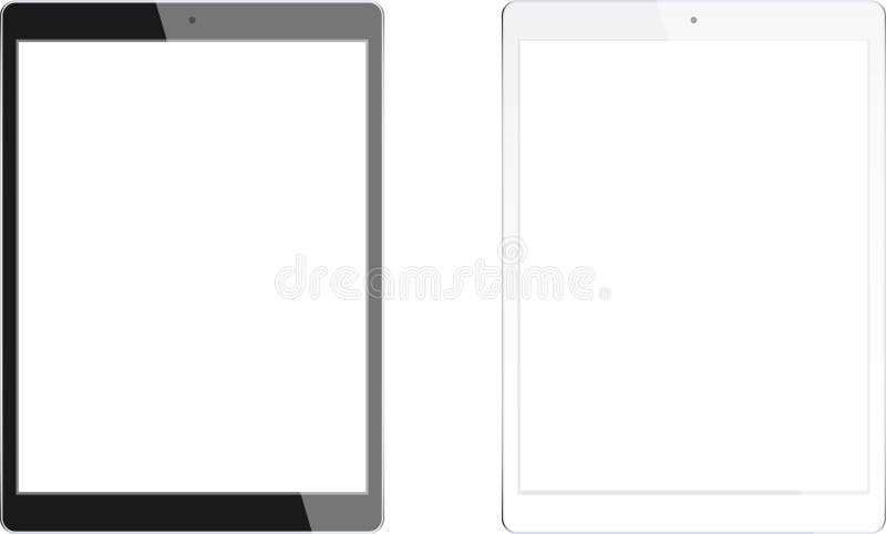 Web Modern Digital Tablets Isolated with Clipping Path for Screens ...