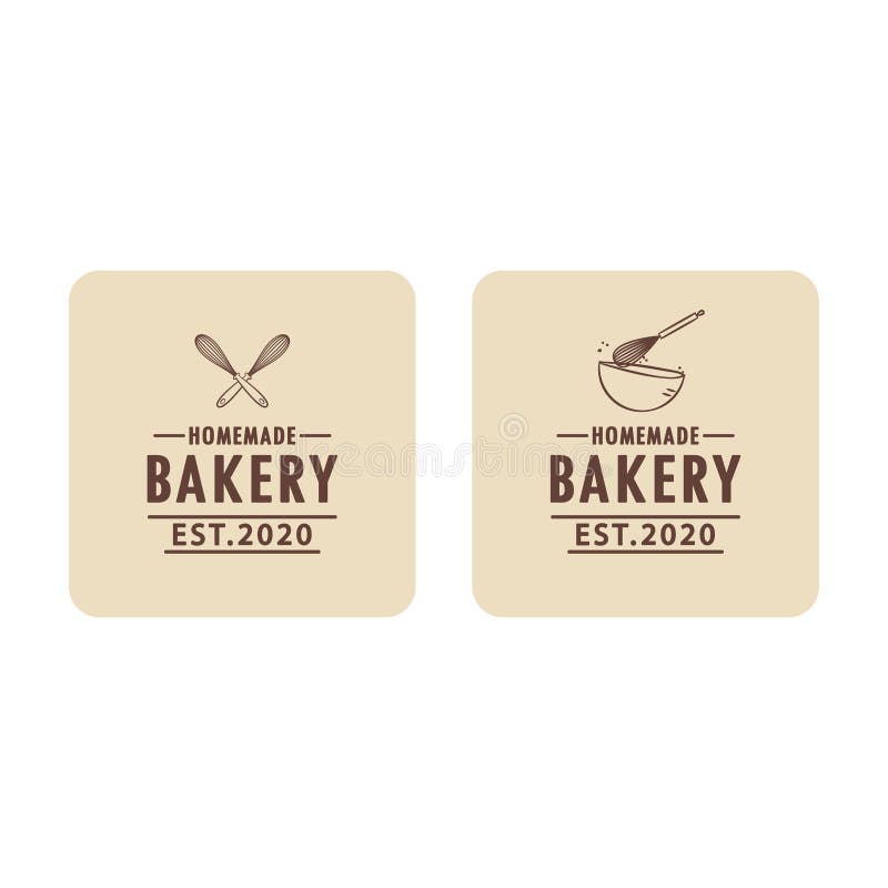 Bakery Logo Design. Whisk Logo Design. Stock Vector - Illustration of ...