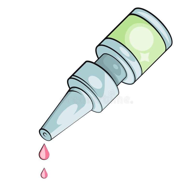 Nasal Drops Icon, Cartoon Style Stock Vector - Illustration of drops ...