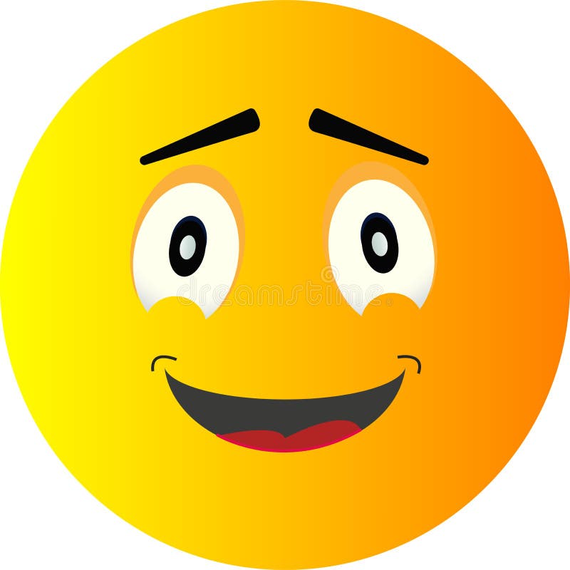 Smile Yellow Face Vector Happy Vector Yellow Face. Vector Illustration ...