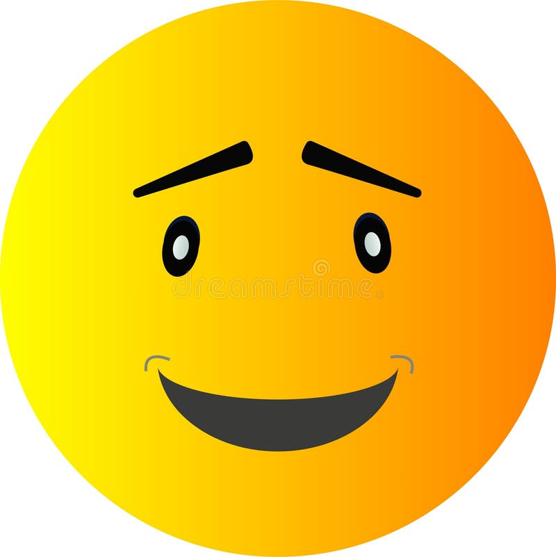 Smile Yellow Face Vector Happy Vector Yellow Face. Vector Illustration ...