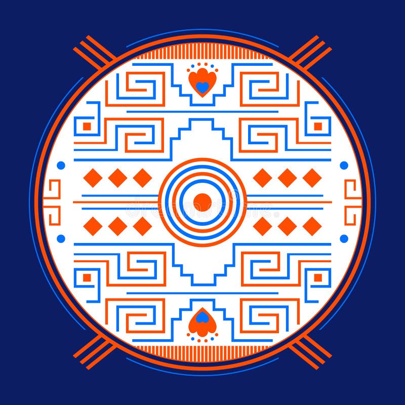 Mayan- Aztec Deity - Ah Puch and Balam Stock Illustration ...