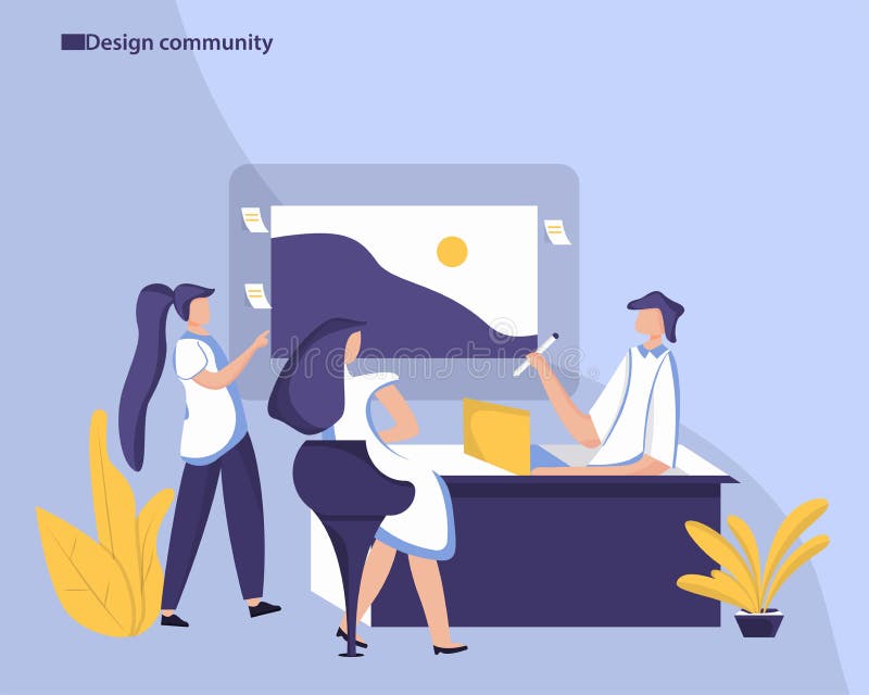 Vector Graphic Design Community Concept Stock Illustration ...