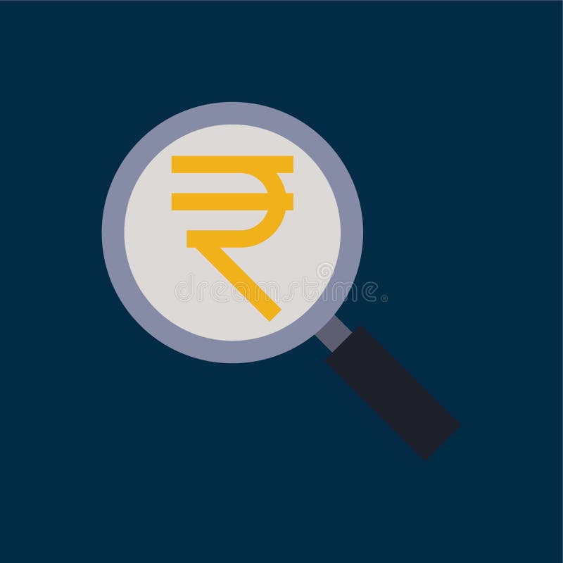 Find Rupee - Flat Color Image. Stock Vector - Illustration of rupee ...