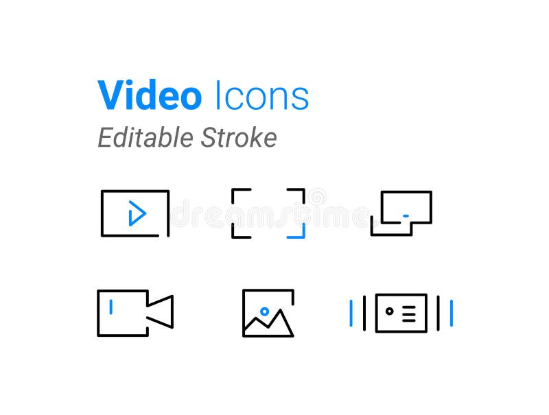 Icons Library Editable Stroke Stock Illustrations – 428 Icons Library ...