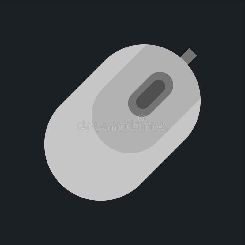 Computer Mouse - Flat Color Image. Stock Vector - Illustration of icon ...