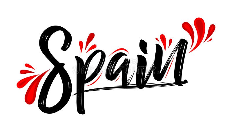 Lettering Spain Flag Stock Illustrations – 486 Lettering Spain Flag ...