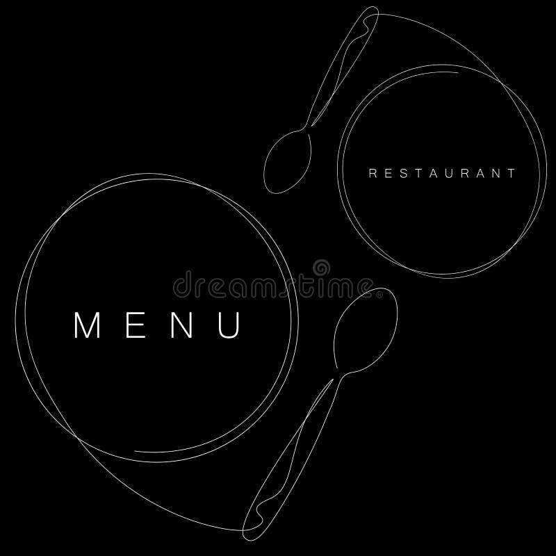 Menu Restaurant Design Card Vector Illustration Stock Illustration ...
