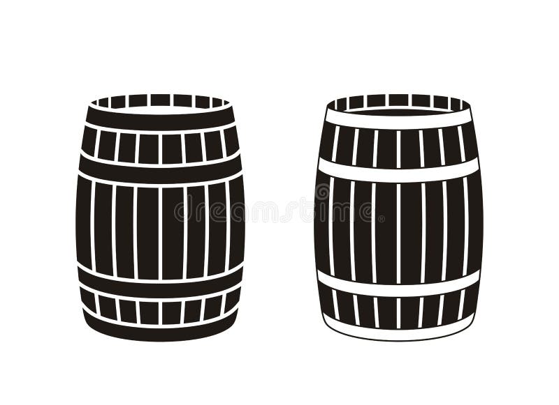 Barrel Logo. Isolated Barrel on White Background Stock Vector ...