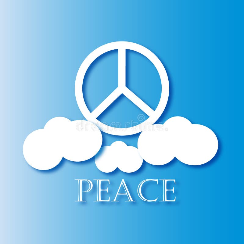 International Peace Day with Symbol of Peace Stock Vector ...