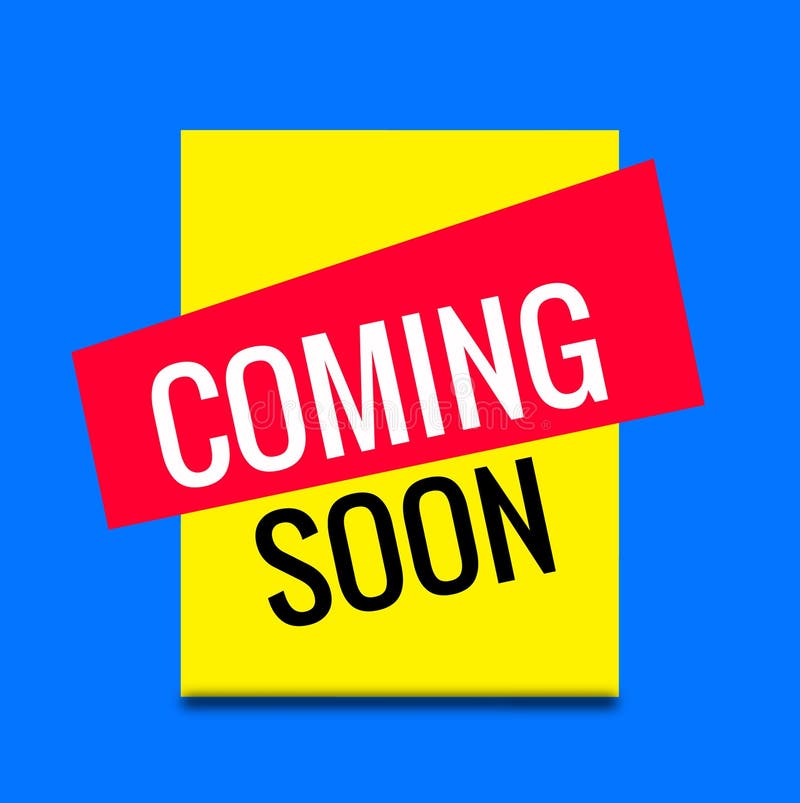 Modern Red Vector Banner Ribbon Coming Soon with Megaphone. Web Element ...