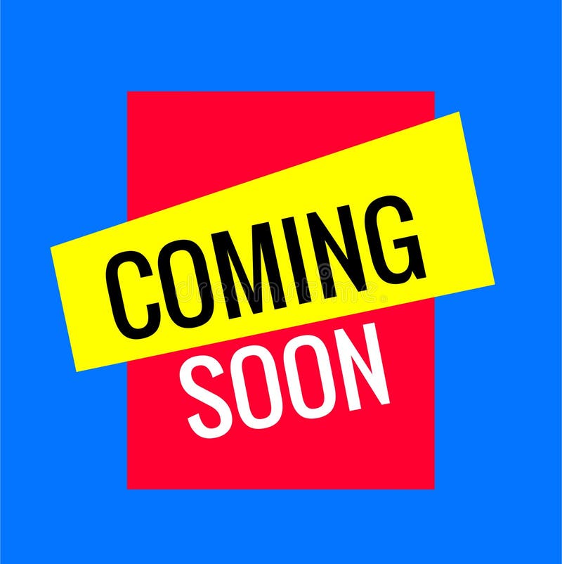 Modern Red Vector Banner Ribbon Coming Soon with Megaphone. Web Element ...