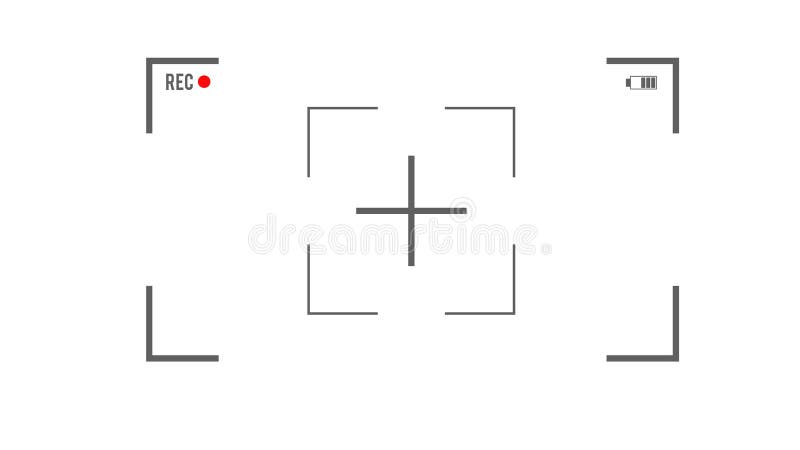 Camera Viewfinder. Focusing Screen of the Camera Stock Illustration ...