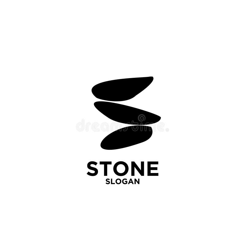 Stone Logo Icon Design Vector Illustration with Abstract S Letter Stock ...
