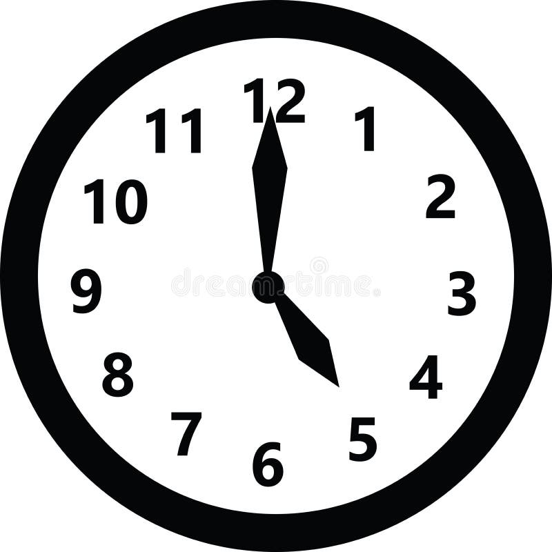 Five O Clock Stock Illustrations – 284 Five O Clock Stock Illustrations ...