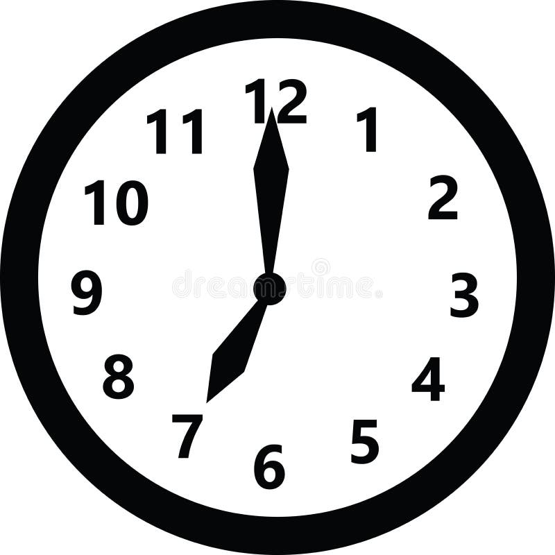 Six O Clock Stock Illustrations – 72 Six O Clock Stock Illustrations ...