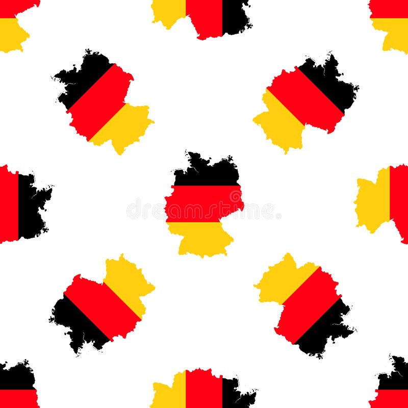 Vector Icon Germany Map Seamless Pattern. Good Choice for Travel ...