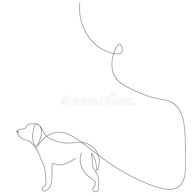 Labrador Line Drawing Stock Illustrations – 2,121 Labrador Line Drawing ...