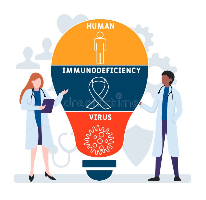 Immunodeficiency flat icon stock vector. Illustration of icon - 219692493