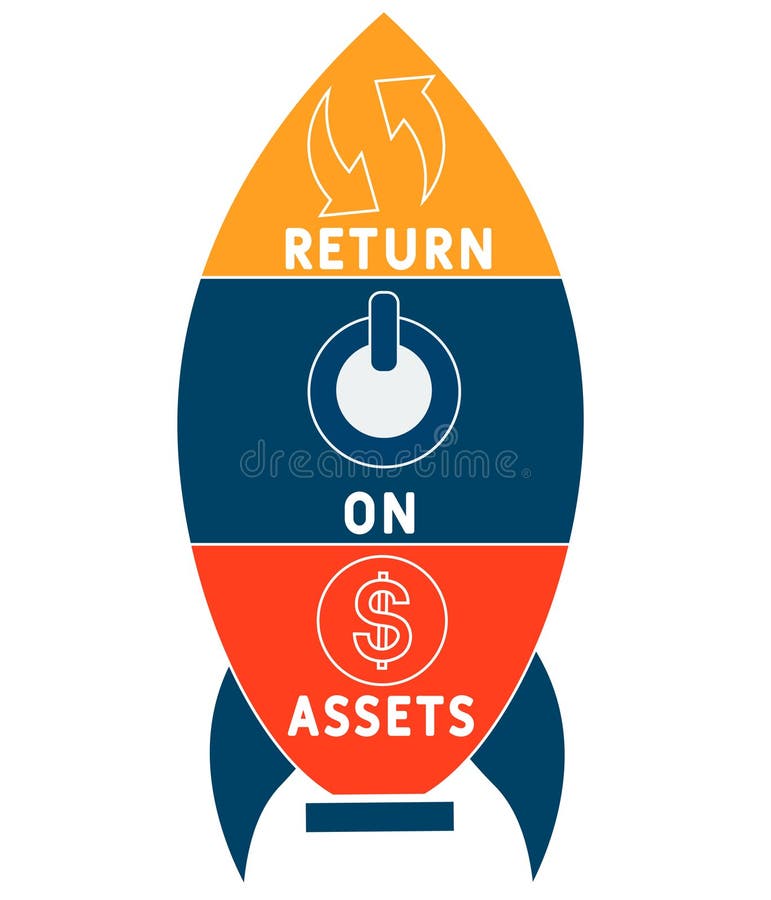 Roa Return on Assets Concept with Big Word or Text and Team People with ...