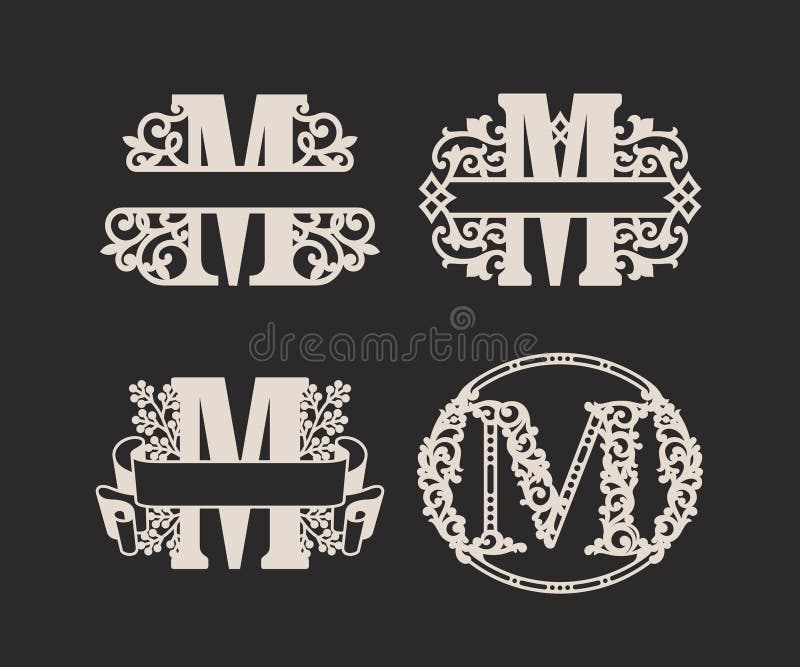 Split Monogram Alphabet Stock Illustrations – 3,743 Split Monogram ...