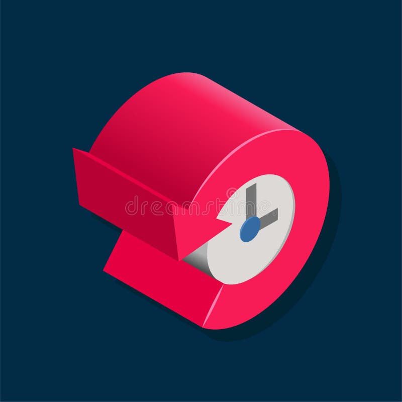 Time History - Isometric 3D Illustration. Stock Vector - Illustration ...