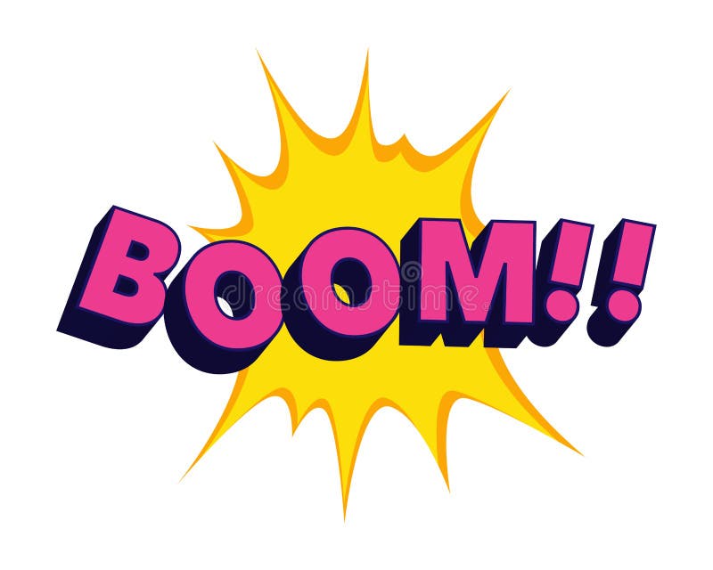 Boom Cartoon Style T Shirt Design with More Other Stock Vector ...