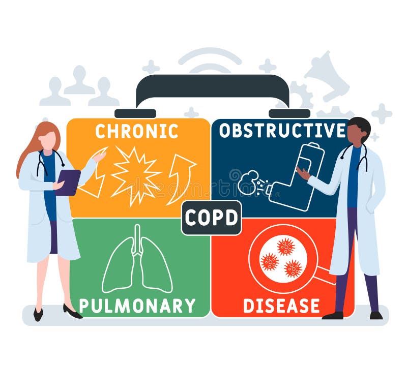 COPD Chronic Obstructive Pulmonary Disease Icon Stock Vector ...