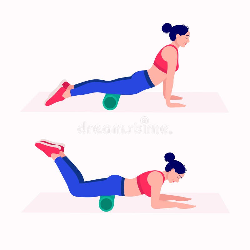 Foam Roller Stock Illustrations – 573 Foam Roller Stock Illustrations ...