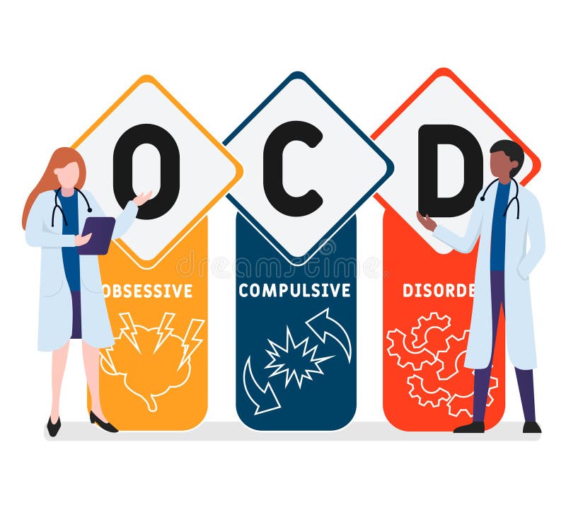 OCD - Obsessive Compulsive Disorder Acronym, Medical Concept Background. Stock Vector ...