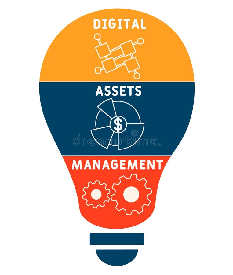 Assets Management RGB Color Icon for Dark Theme Stock Vector ...