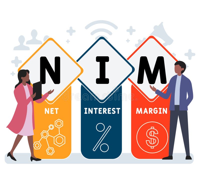 NIM - Net Interest Margin Acronym Business Concept Background. Stock ...